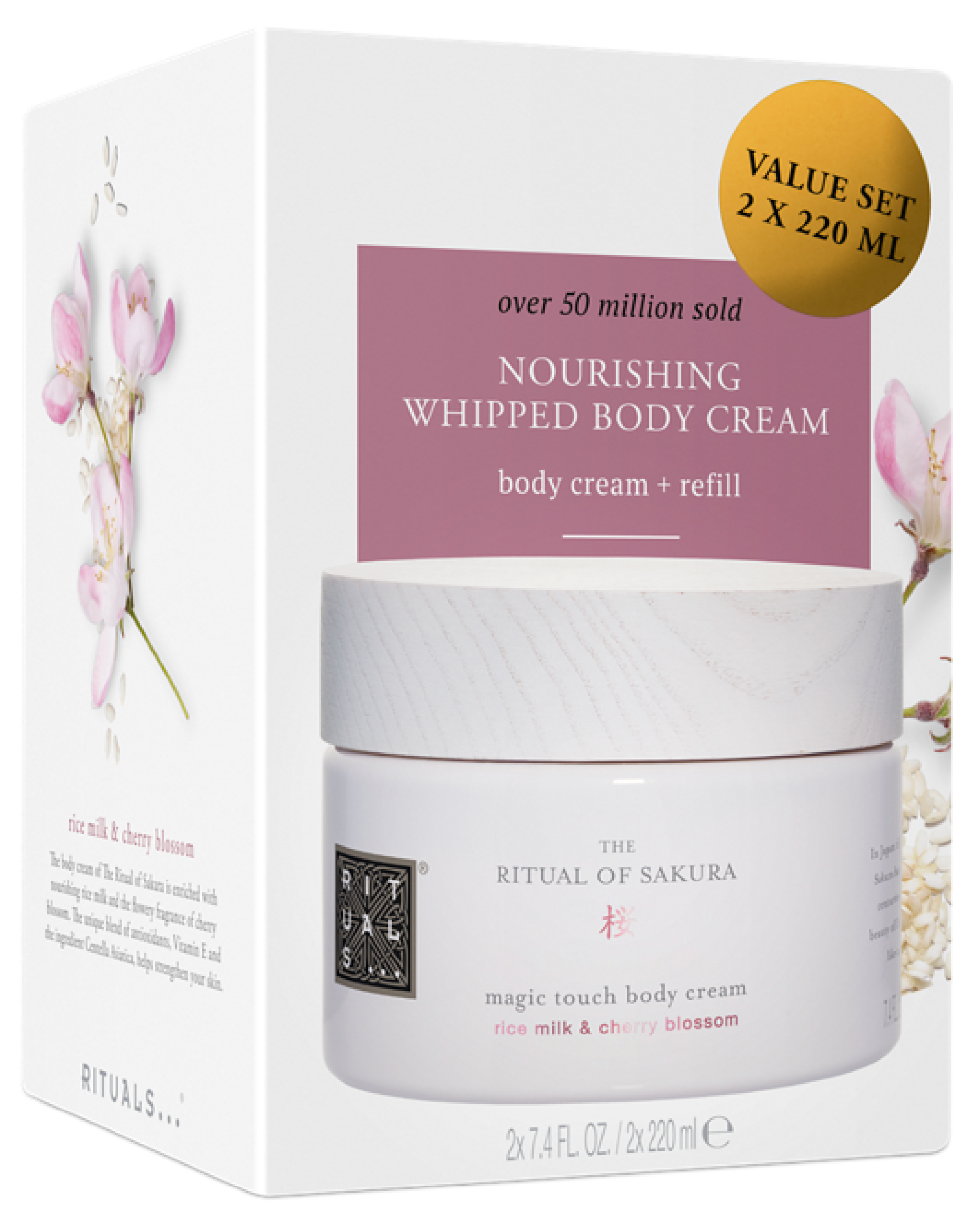 Rituals Sakura kroppskrem og refill 2x220 ml - Apotek 1