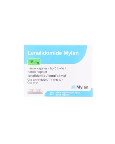 Lenalidomide Mylan 15 mg harde kapsler 21 stk - Apotek 1