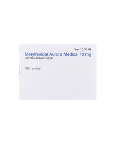 Metylfenidat Aurora Medical 10 mg tabletter 195stk - Apotek 1