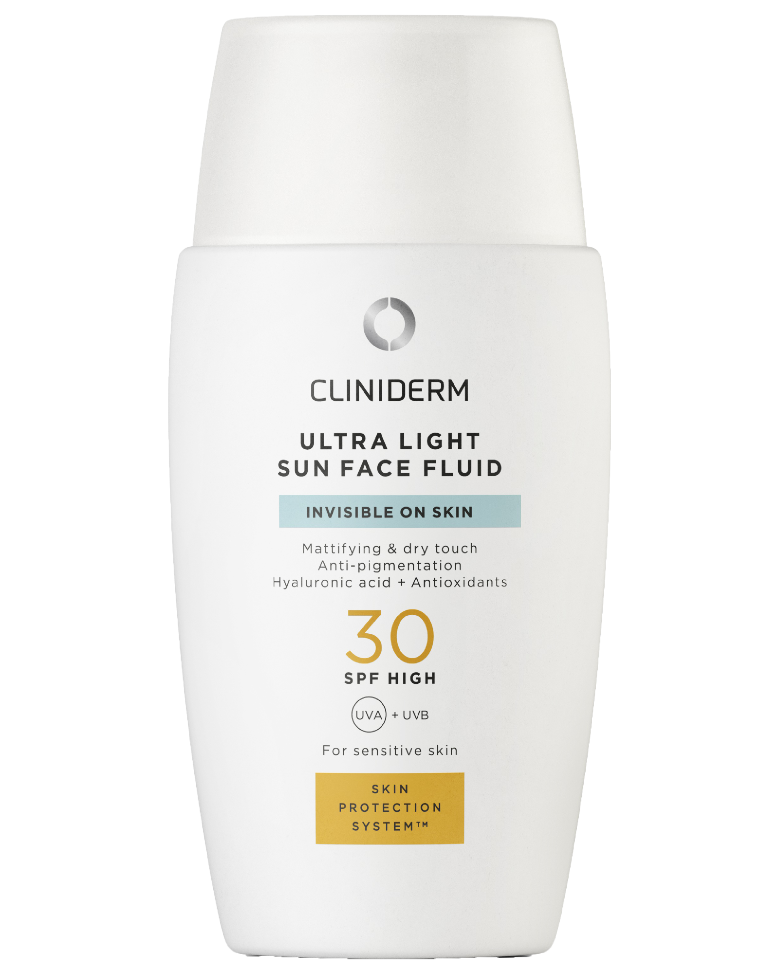 Cliniderm Sun Ultra Light Face Fluid solkrem SPF30 40 ml - Apotek 1