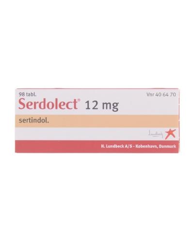 Serdolect Tablett, filmdrasjert 12 mg 98 stk - Apotek 1