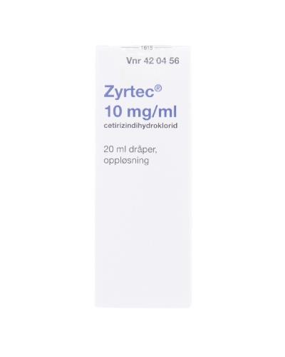 Zyrtec 2care4 10 mg/ml dråper 20 ml - Apotek 1