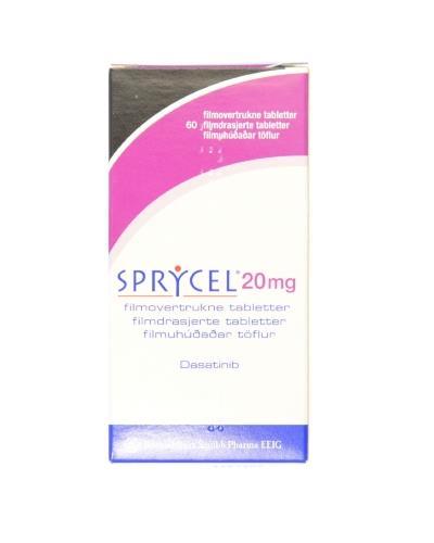 Sprycel Tablett, filmdrasjert 20 mg 60 stk - Apotek 1