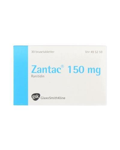 Zantac Brusetablett 150 mg 2x15stk - Apotek 1