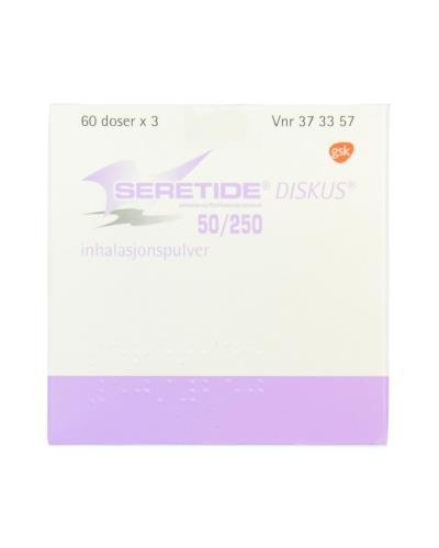 Seretide Diskus 50 mikrog/250 mikrog inhalasjonspulver, dosedispensert ...