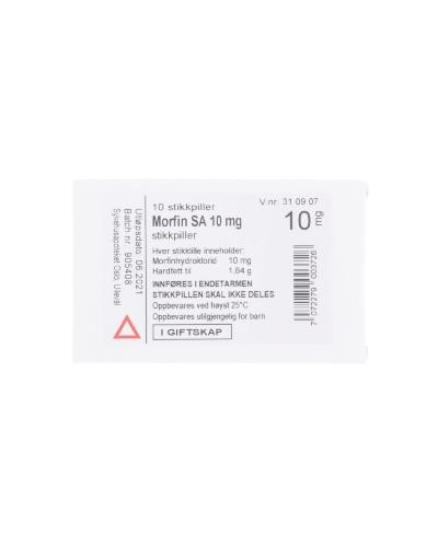 Morfin SA Stikkpille 10 mg 10 stk - Apotek 1