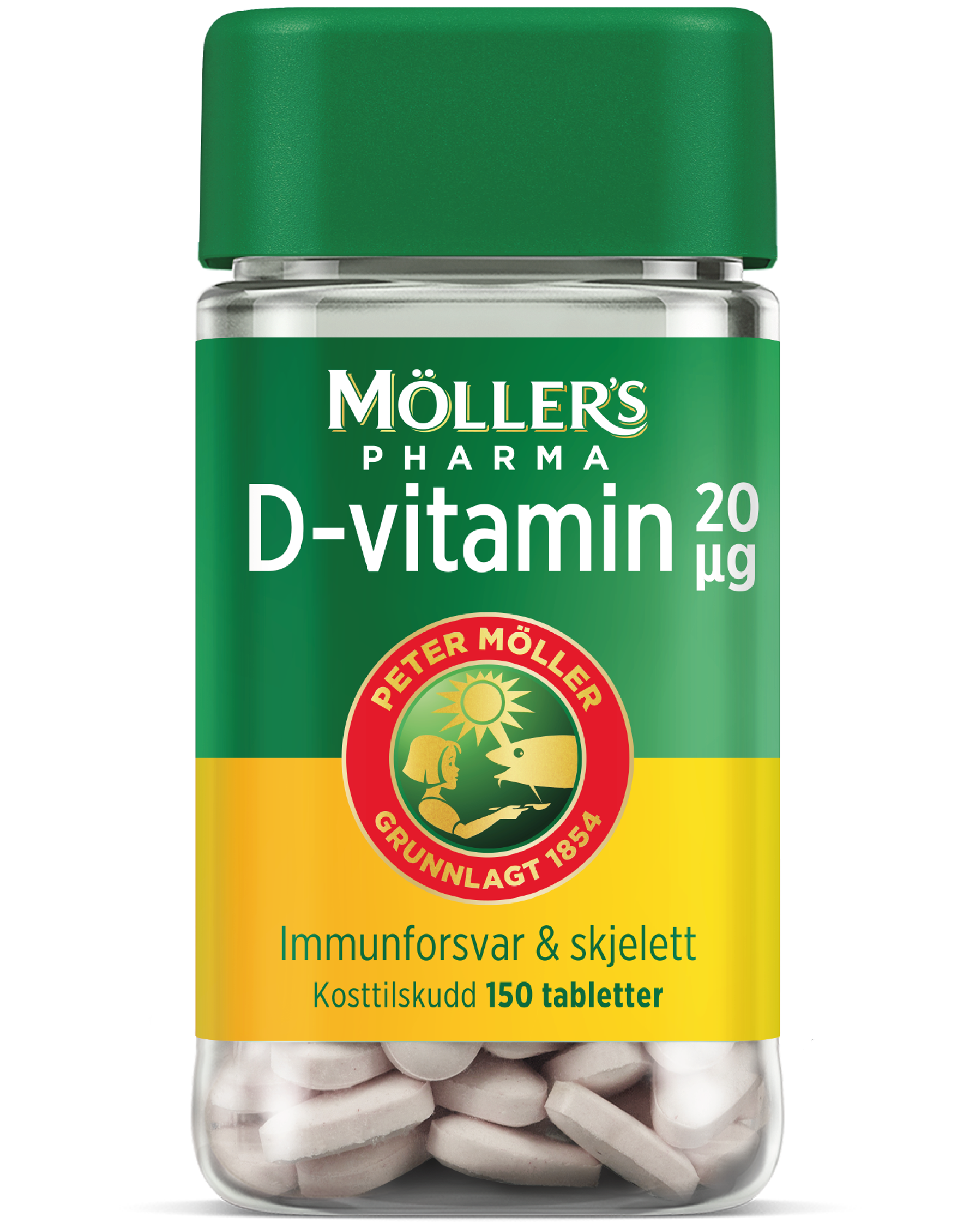 Möller's Pharma D-vitamin 20 mcg tabletter 150 stk - Apotek 1