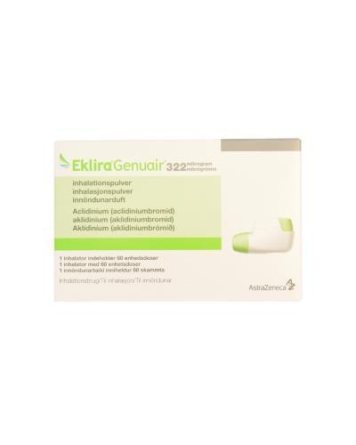 Eklira Genuair 322 mikrog inhalasjonspulver 60 doser - Apotek 1