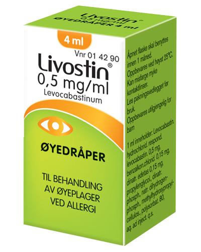 Livostin 0,5 mg/ml øyedråper 4 ml - Apotek 1