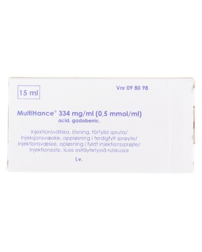 MultiHance Injeksjonsvæske, oppløsning 334 mg/ml 1x15ml - Apotek 1