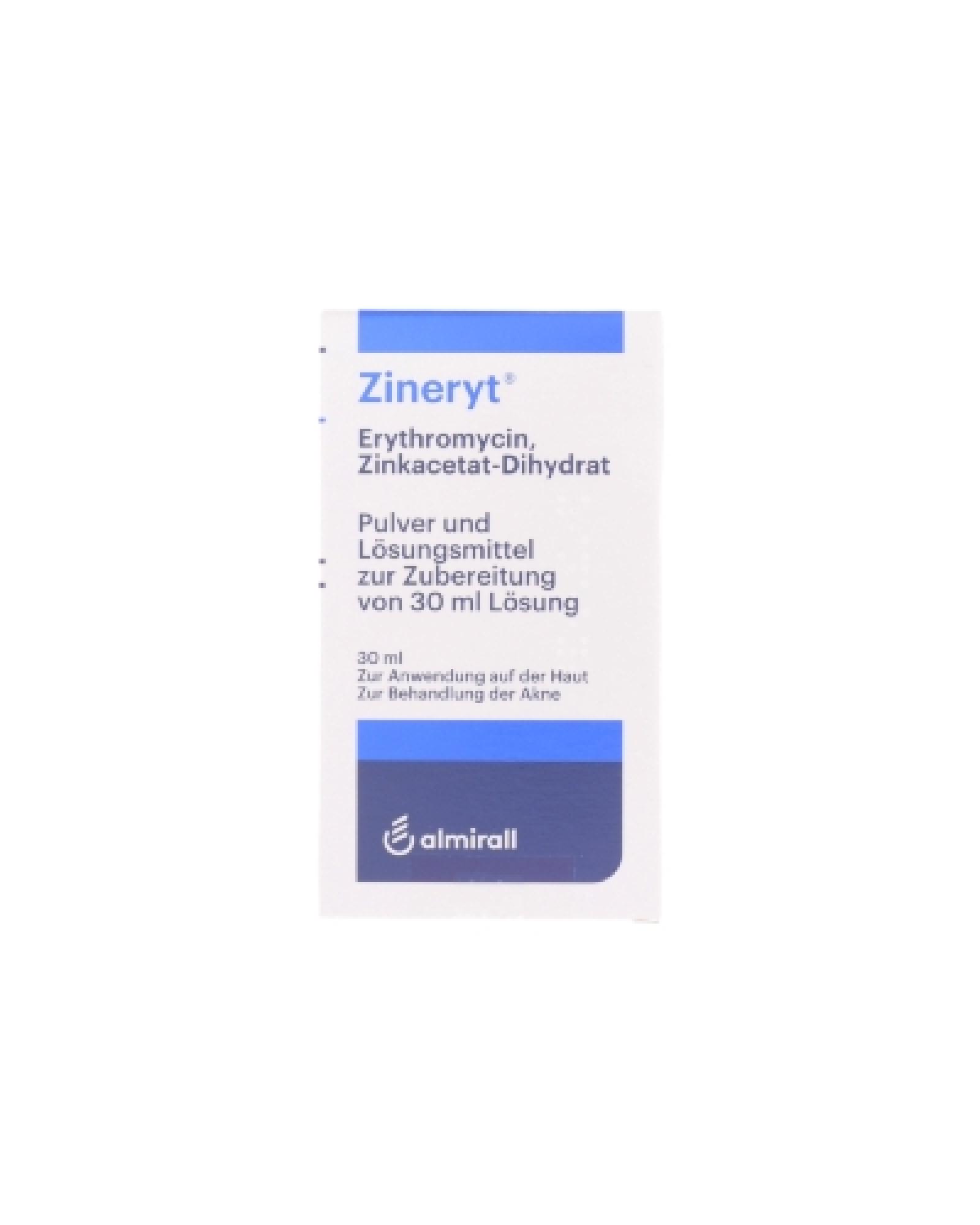 Zineryt 40mg pulver+væske til liniment 30 ml - Apotek 1