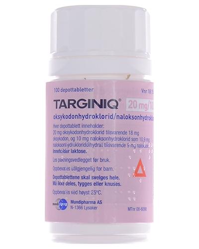 Targiniq Depottablett 20 mg/10 mg 100 stk - Apotek 1