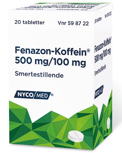 Fenazon-Koffein tabletter 20 stk - Apotek 1