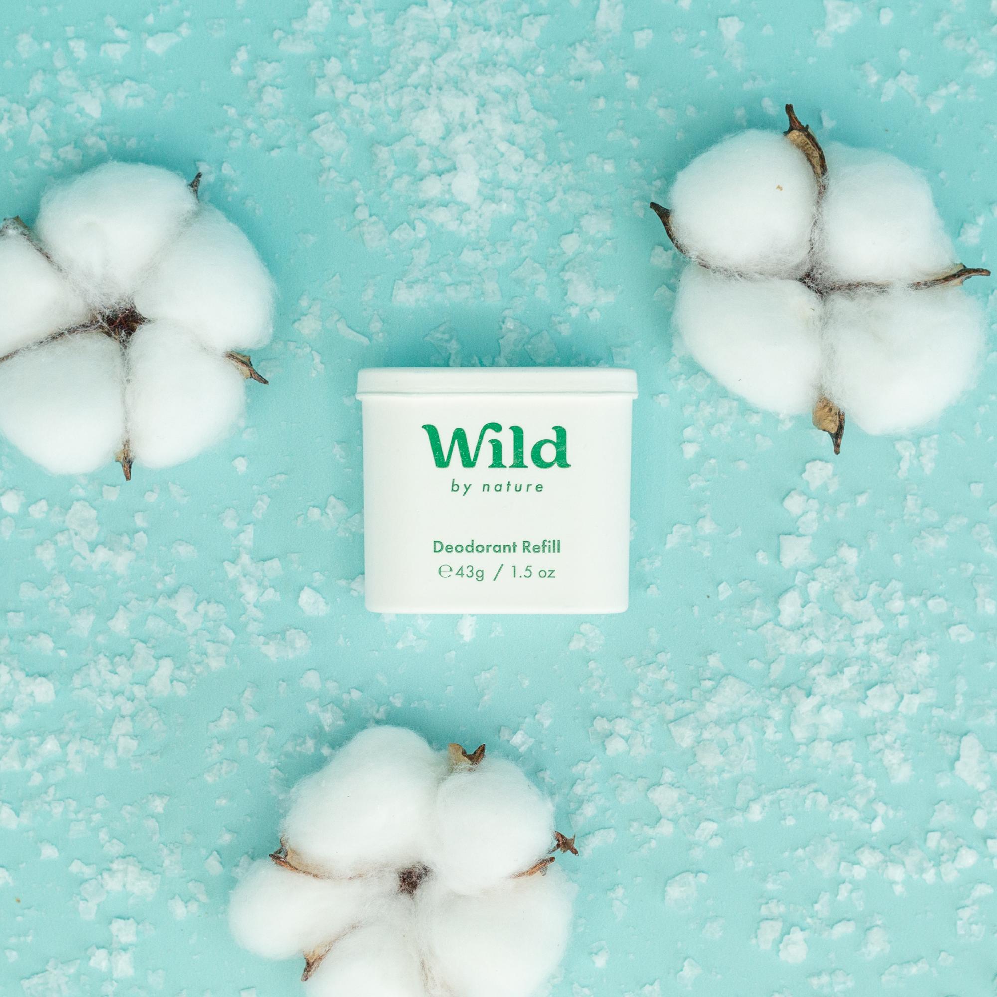 Wild Deo Cotton & Sea Salt refill 40 g - Apotek 1