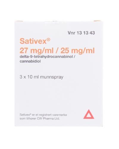 Sativex 2care4 Munnspray 27/25 mg/ml 3x10ml - Apotek 1