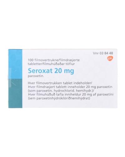Seroxat Tablett, filmdrasjert 20 mg 100 stk - Apotek 1