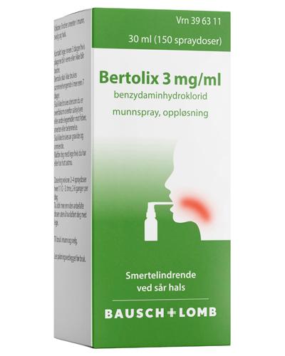 Bertolix 3 mg/ml munnspray 30 ml - Apotek 1