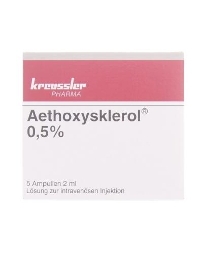 Aethoxysklerol 0,5% injeksjon 5x2 mlamp - Apotek 1