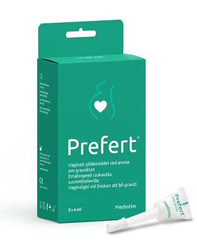 Prefert Vaginal Gel sædvennlig glidemiddel 8x4ml - Apotek 1