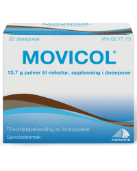 Movicol pulver til mikstur doseposer lime/sitron 20 stk - Apotek 1