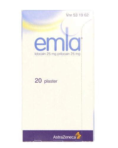 Emla Medisinert plaster 25 mg/25 mg 20 stk - Apotek 1