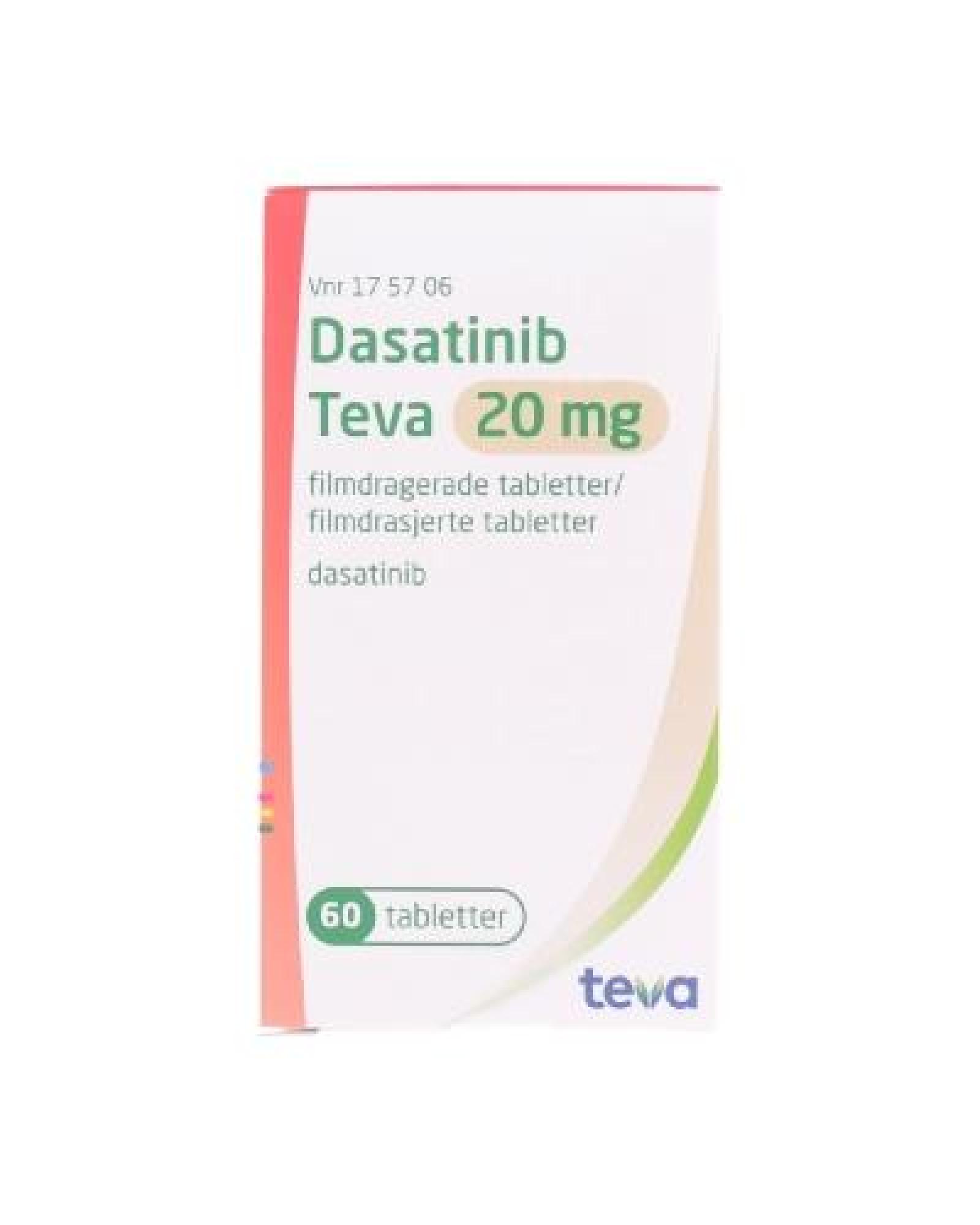 Dasatinib teva tab 20mg - Apotek 1