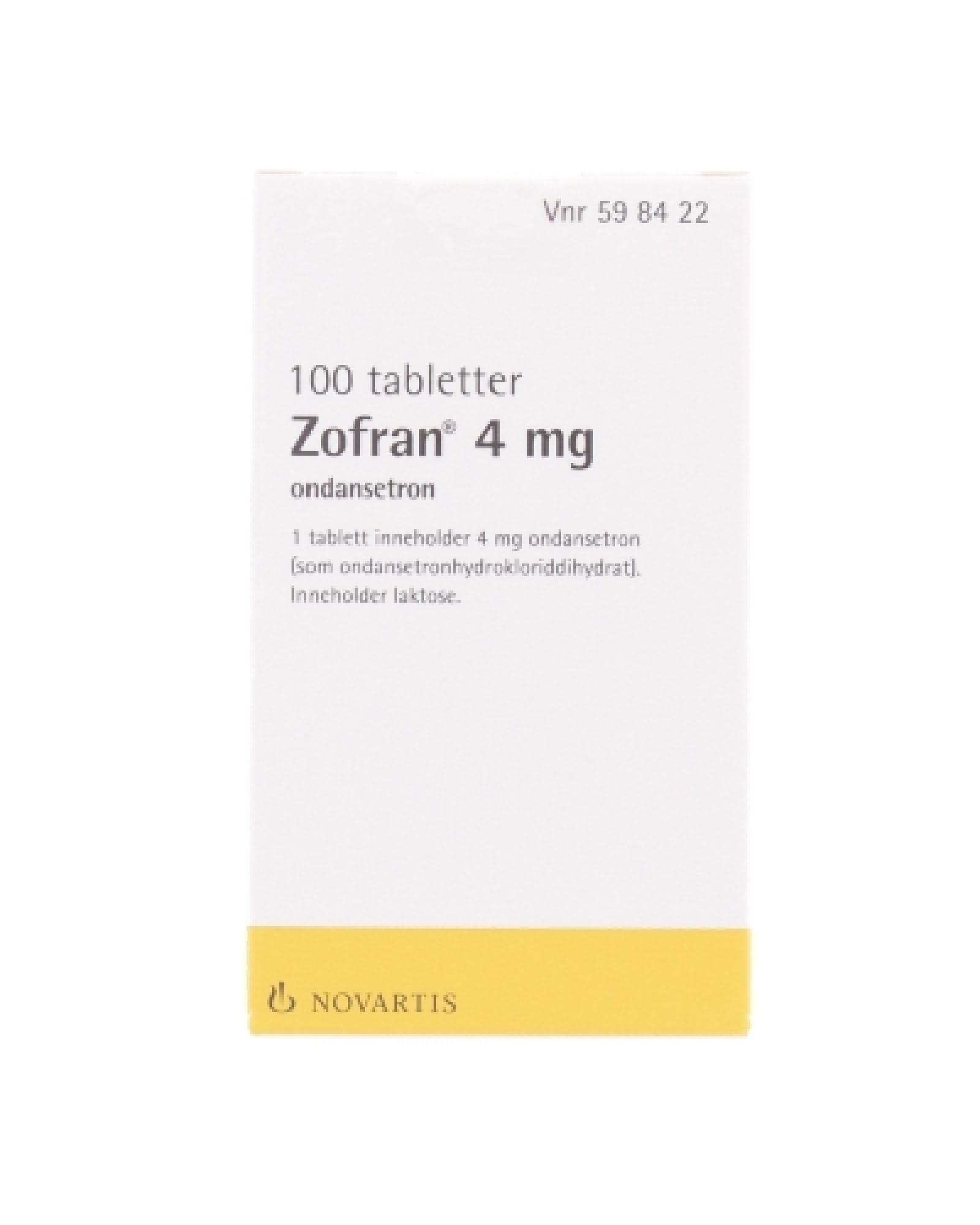 Zofran tab 4mg - Apotek 1