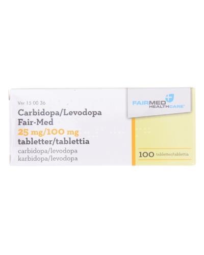 Carbidopa/Levodopa Fair-Med 25/100 mg tabletter 100 stk - Apotek 1