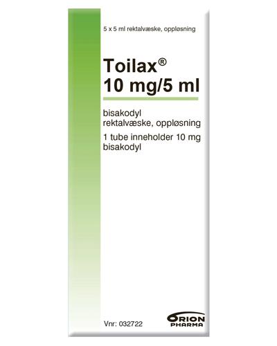 Toilax 10mg/5ml rektalvæske 5x5 ml - Apotek 1