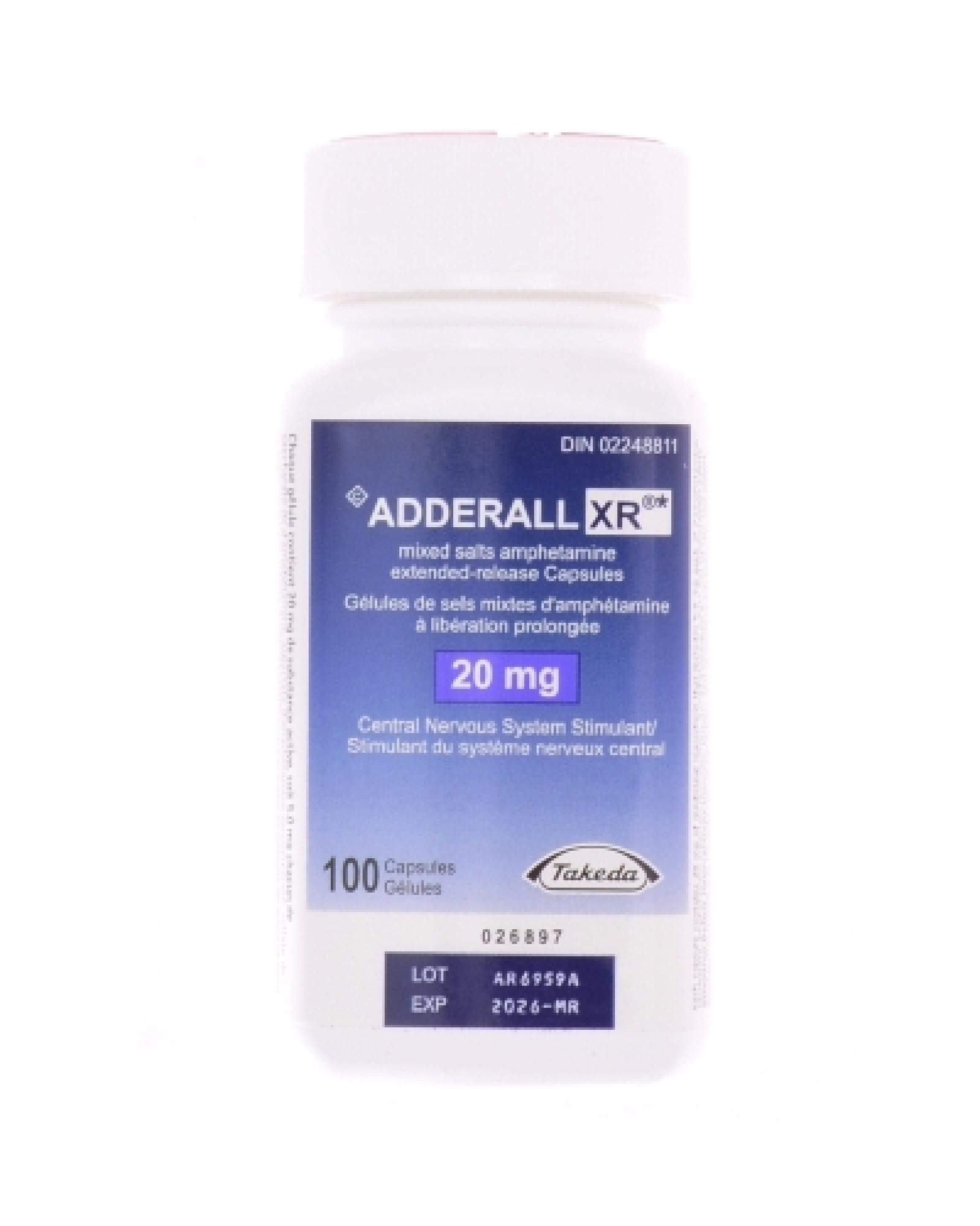 Adderall XR 20mg depotkapsler 100 stk - Apotek 1
