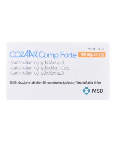 Cozaar Comp Forte Tablett, filmdrasjert 100 mg/25 mg 98 stk - Apotek 1