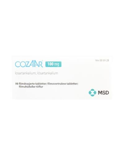 Cozaar Tablett, filmdrasjert 100 mg 98 stk - Apotek 1
