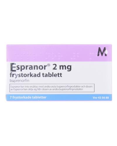 Espranor 2mg smeltetabletter 7 endos - Apotek 1