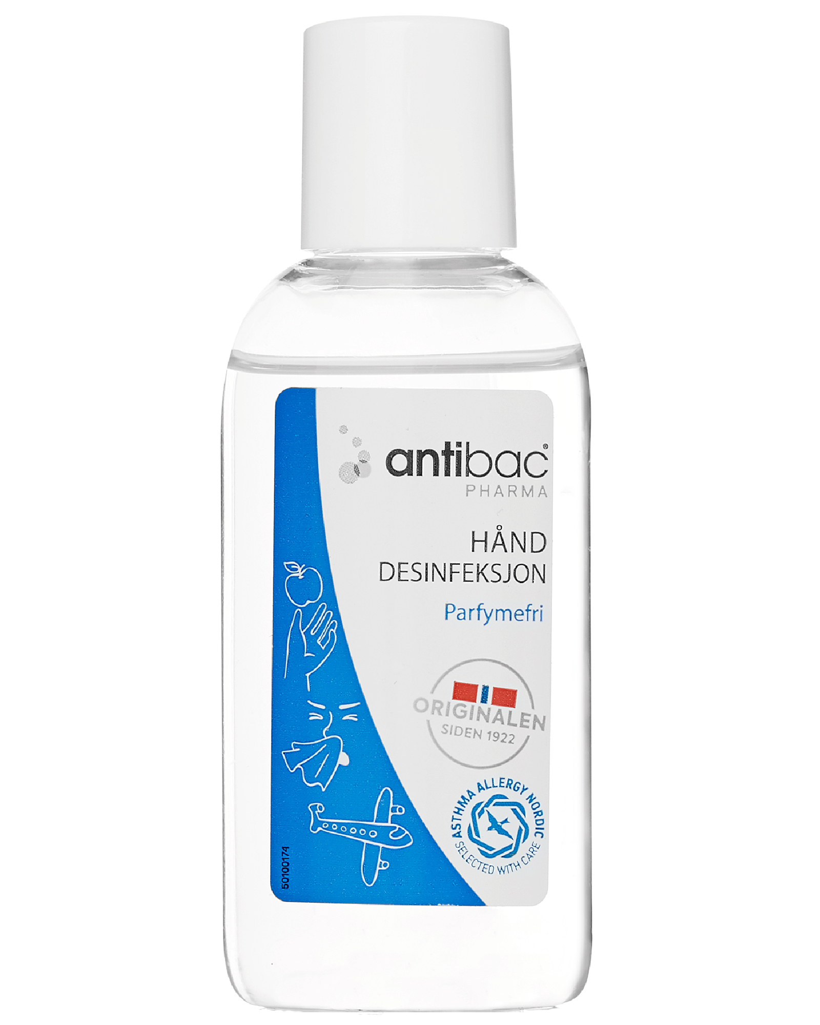 Antibac Pharma 85 % hånddesinfeksjon gel 50 ml - Apotek 1