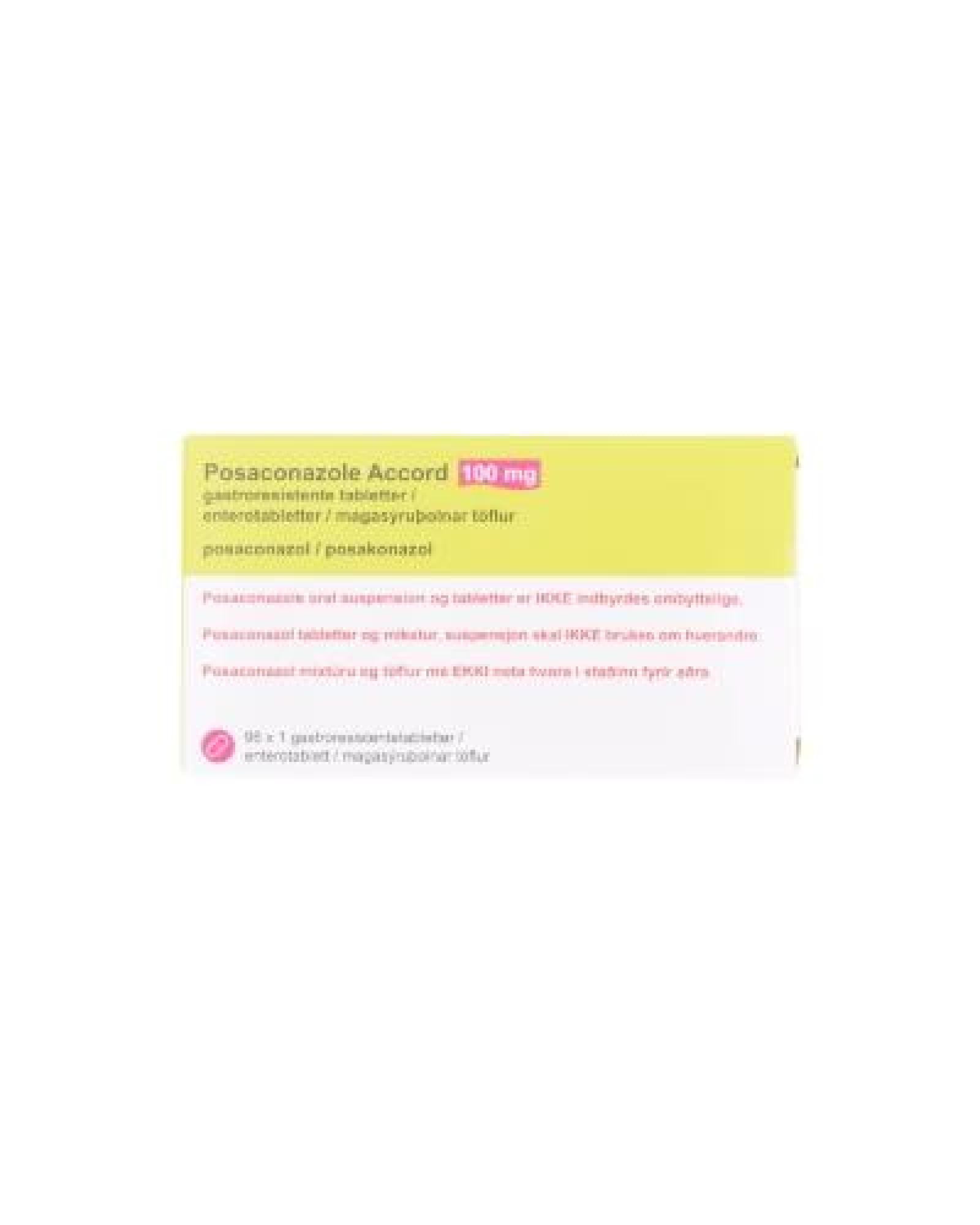 Posaconazole acc ent tab 100mg - Apotek 1