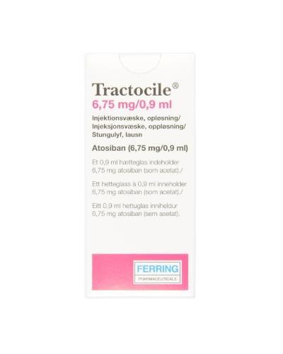 Tractocile Injeksjonsvæske, oppløsning 6,75 mg/0,9 ml 1x0,9 ml - Apotek 1
