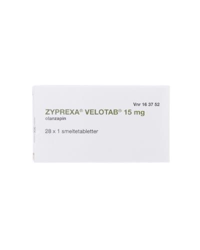 Zyprexa Velotab 15 mg smeltetabletter 28x1 stk - Apotek 1