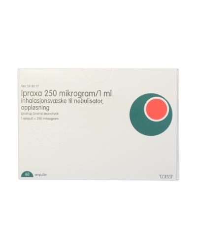 Ipraxa 250 mikrog/ml inhalasjonsvæske til nebulisator, oppløsning 60x1 ...