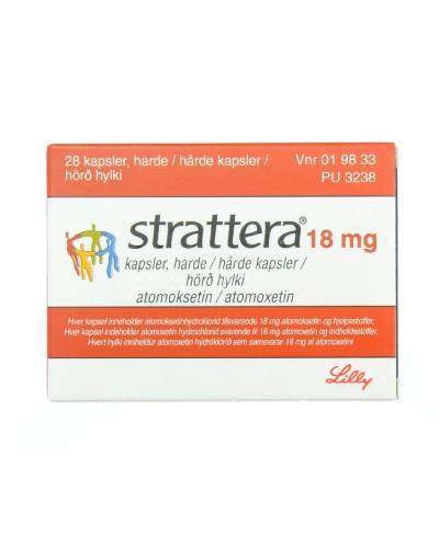 Strattera Kapsel, hard 18 mg 28stk - Apotek 1