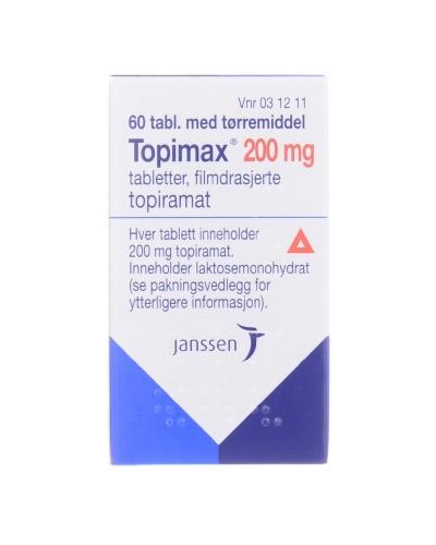 Topimax Tablett, filmdrasjert 200 mg 60 stk - Apotek 1