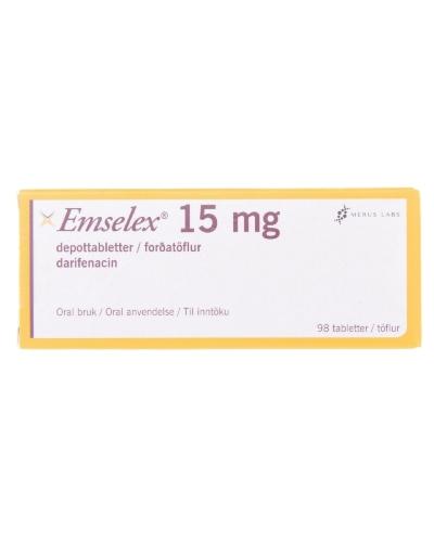 Emselex Depottablett 15 mg 98 stk - Apotek 1