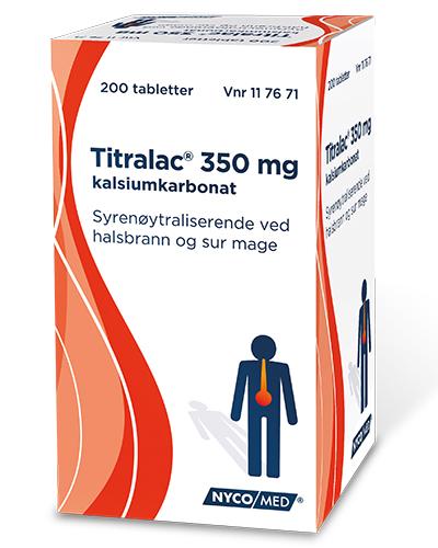 Titralac 350 mg tabletter 200 stk - Apotek 1