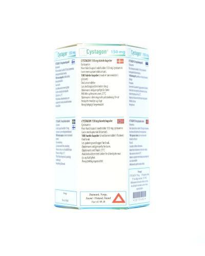 Cystagon Kapsel, hard 150 mg 100 stk - Apotek 1