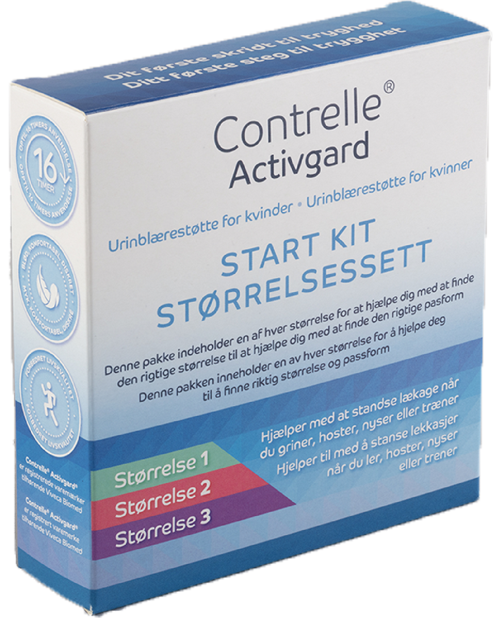 Contrelle Activgard kontinensbue størrelsessett 1 sett - Apotek 1