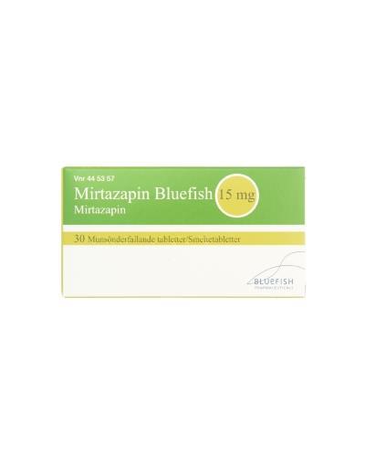 Mirtazapin Bluefish Smeltetablett 15 mg 30 stk - Apotek 1