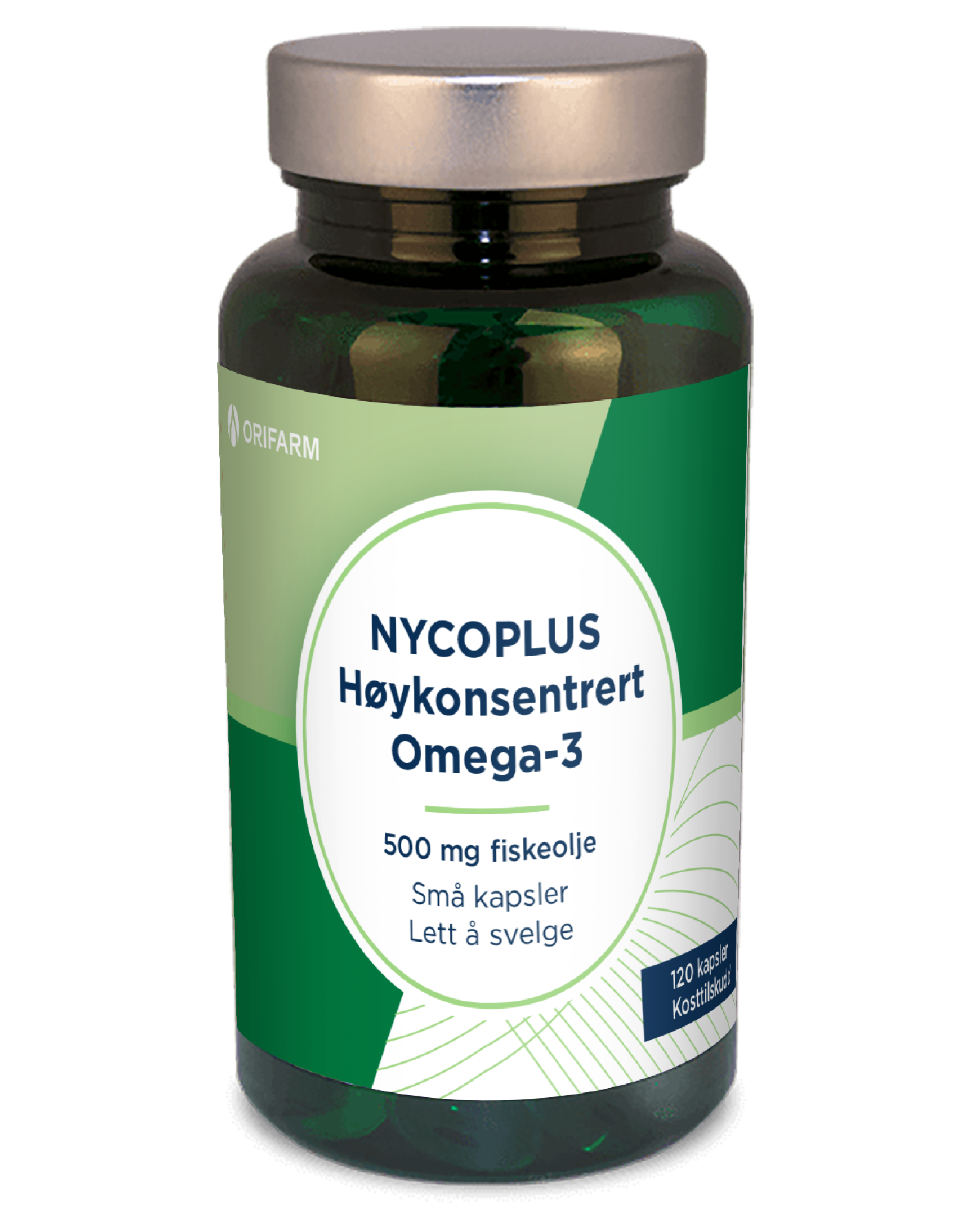 Nycoplus Høykonsentrert omega-3 500mg kapsler 120 stk - Apotek 1