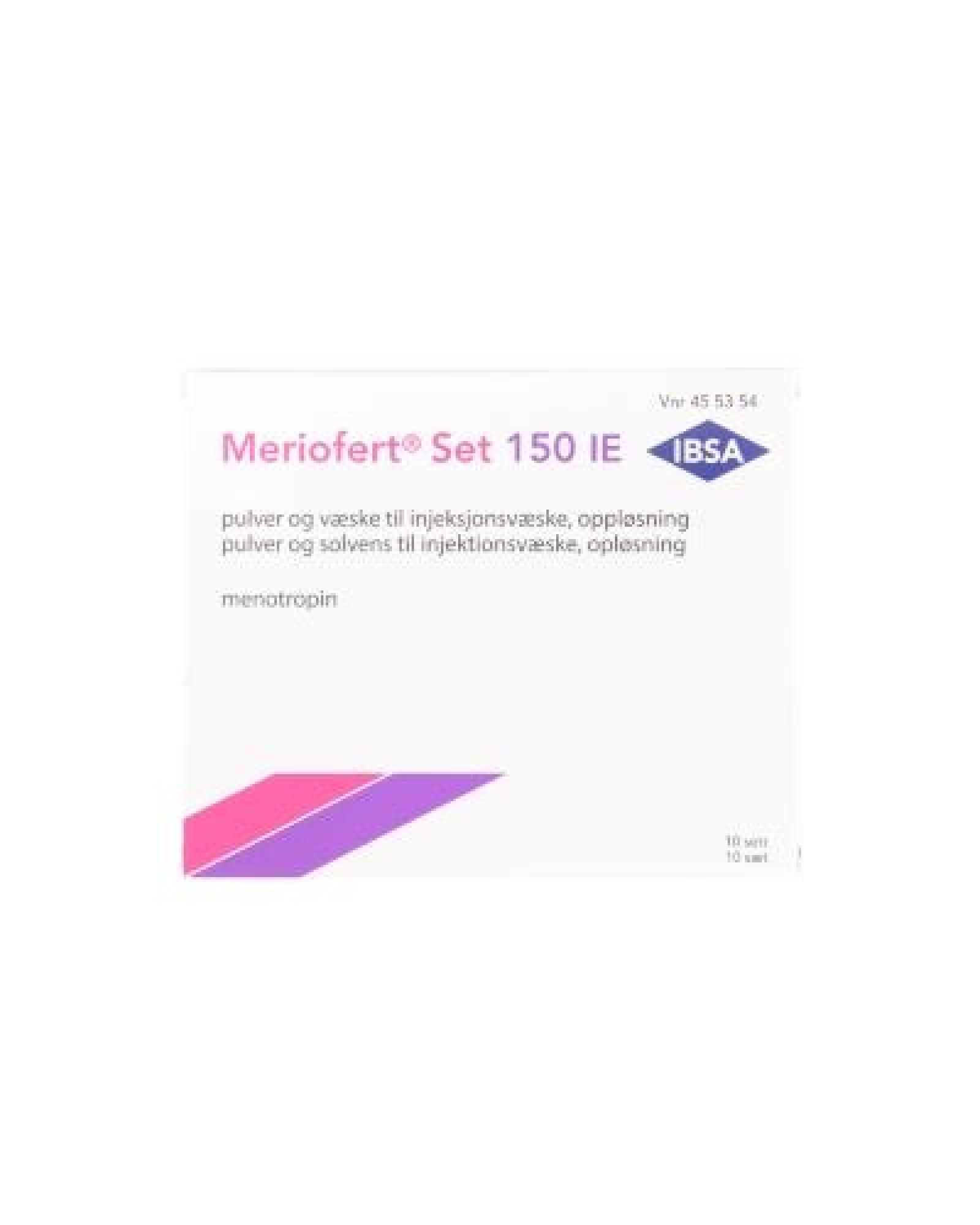Meriofert Set inj subst 150 IE - Apotek 1
