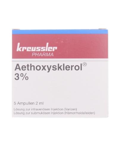 Aethoxysklerol 3% injeksjon 5x2 mlamp - Apotek 1