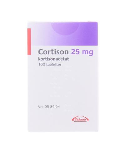 Cortison Tablett 25 mg 100 stk - Apotek 1