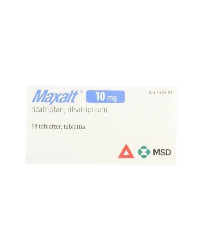 Maxalt Tablett 10 mg 18 stk - Apotek 1